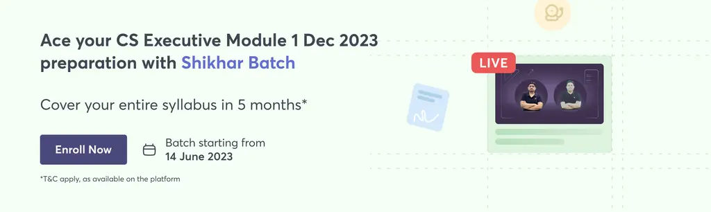 CS Executive - Module 1 | Unacademy
