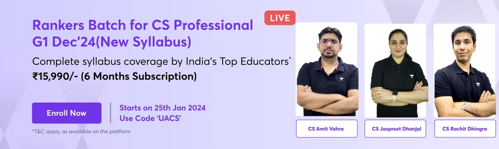 CS Executive - Module 2 | Unacademy