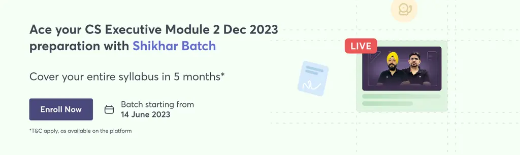CS Executive - Module 2 | Unacademy