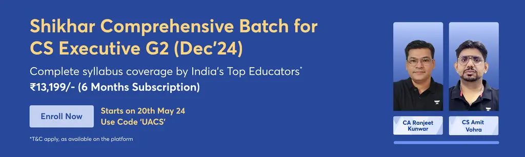 CS Executive - Module 2 | Unacademy