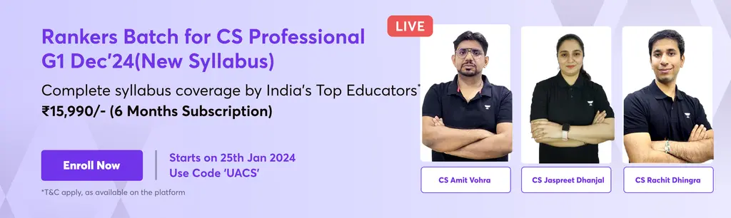 Cs Executive Module 1 Unacademy