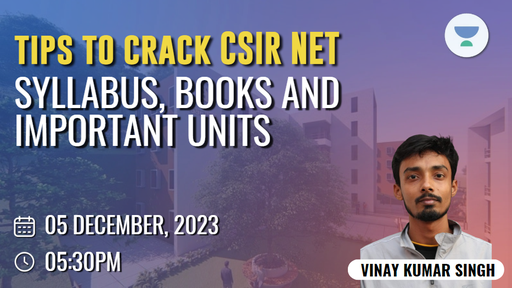 CSIR-UGC NET - Syllabus, Books and Important Units Concepts Explained ...