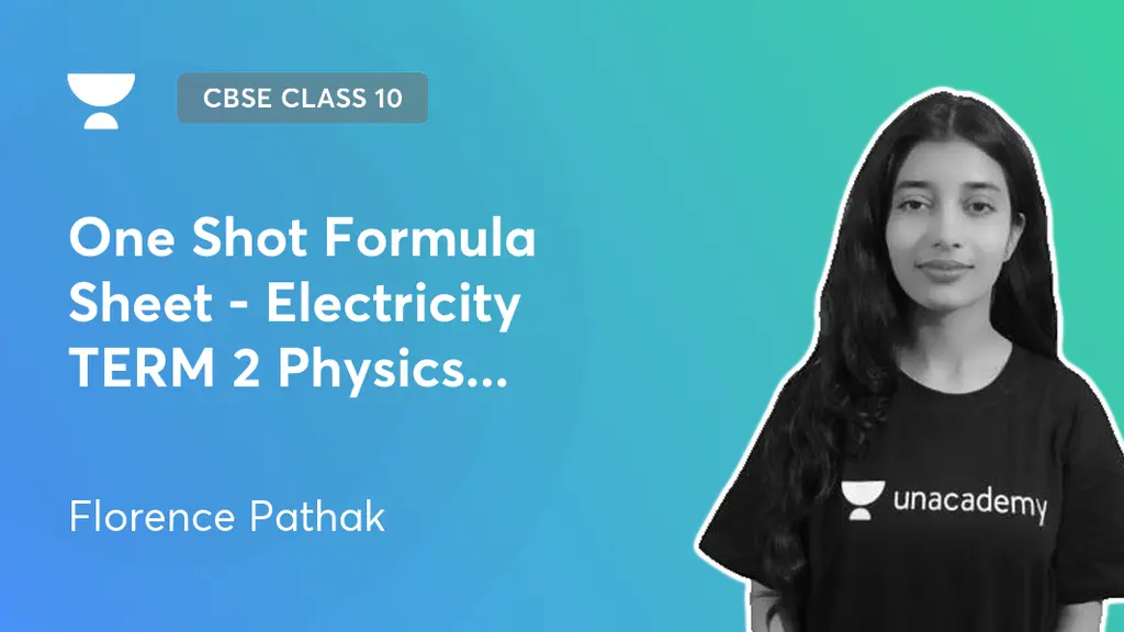 CBSE Class 10 - One Shot Formula Sheet - Electricity TERM 2 Physics ...