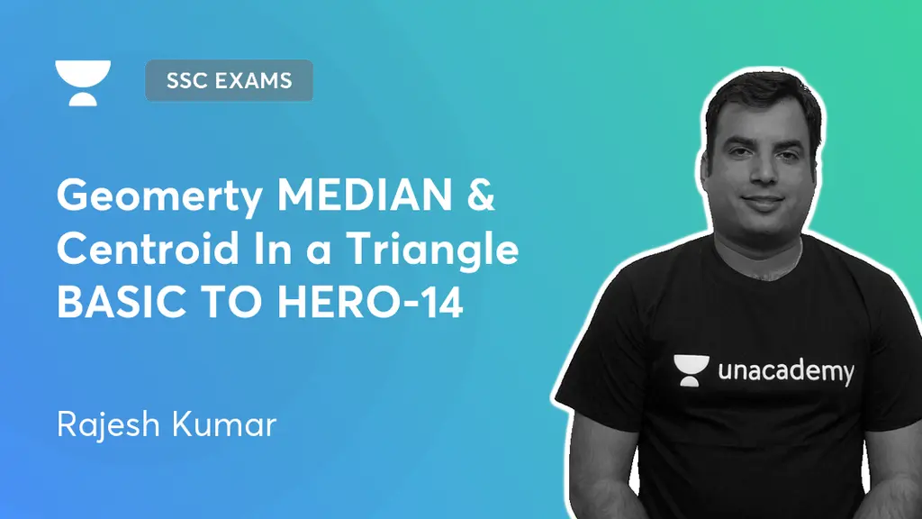 SSC Exams (Non Technical)/ Railway Exams - Geomerty MEDIAN & Centroid ...