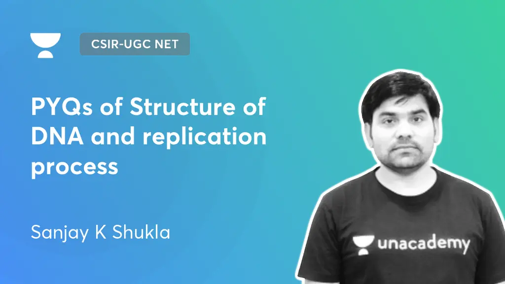 CSIR-UGC NET - PYQs of Structure of DNA and replication process by Unacademy
