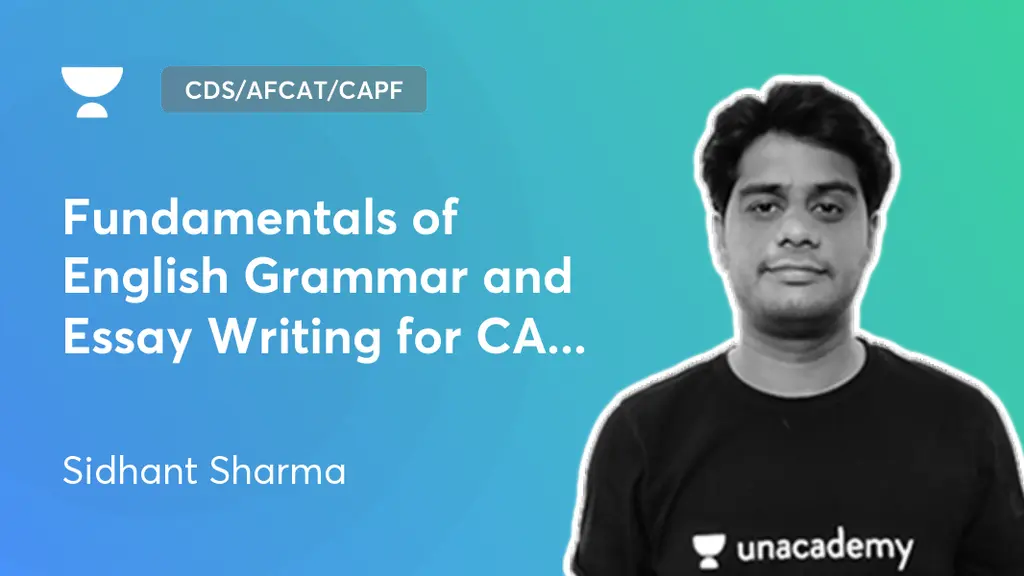 CDS/AFCAT/CAPF - Fundamentals of English Grammar and Essay Writing for ...