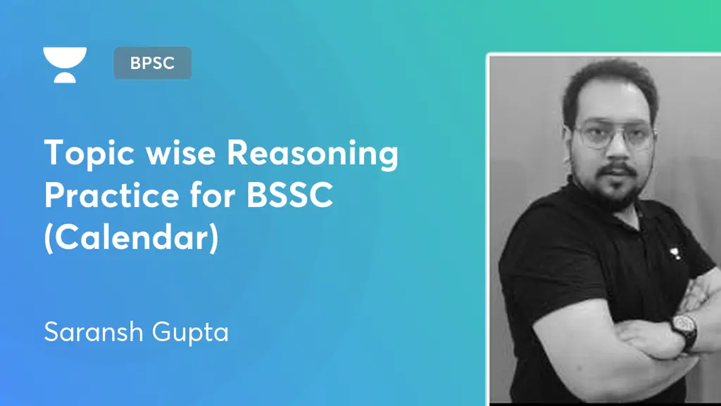 Bihar State Exams - Topic wise Reasoning Practice for BSSC (Calendar ...