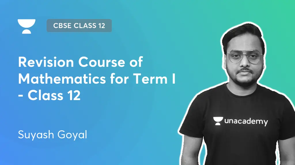 CBSE Class 12 - Revision Course of Mathematics for Term I - Class 12 by ...