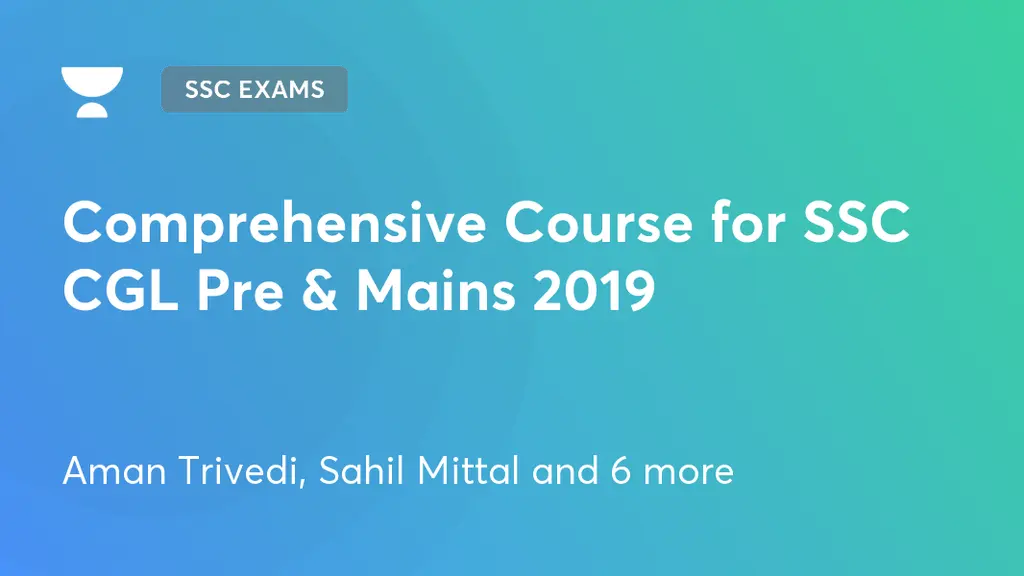 SSC Exams (Non Technical)/ Railway Exams - Comprehensive Course for SSC ...