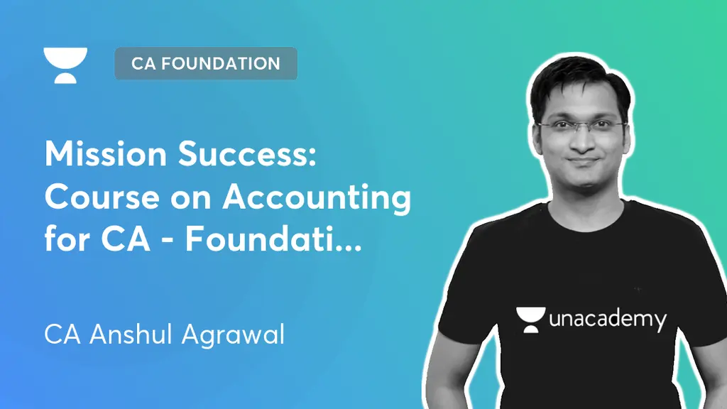 CA Foundation - Mission Success: Course on Accounting for CA ...