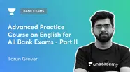 Bank Exams Advanced Practice Course On English For All Bank Exams Bank Exams Advanced Practice Course On English For All Bank Exams