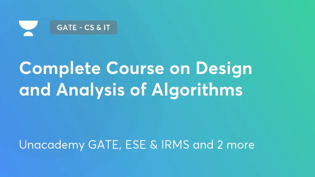 Gate Csit Dsai And Interview Preparation Complete Course On Design And Analysis Of Algorithms