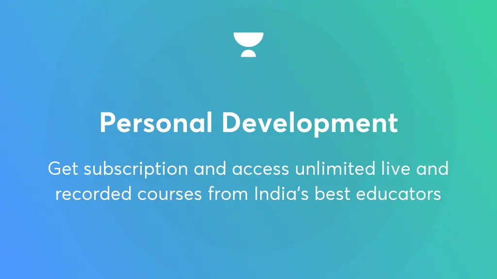 Free Live Classes | Personal Development | Unacademy