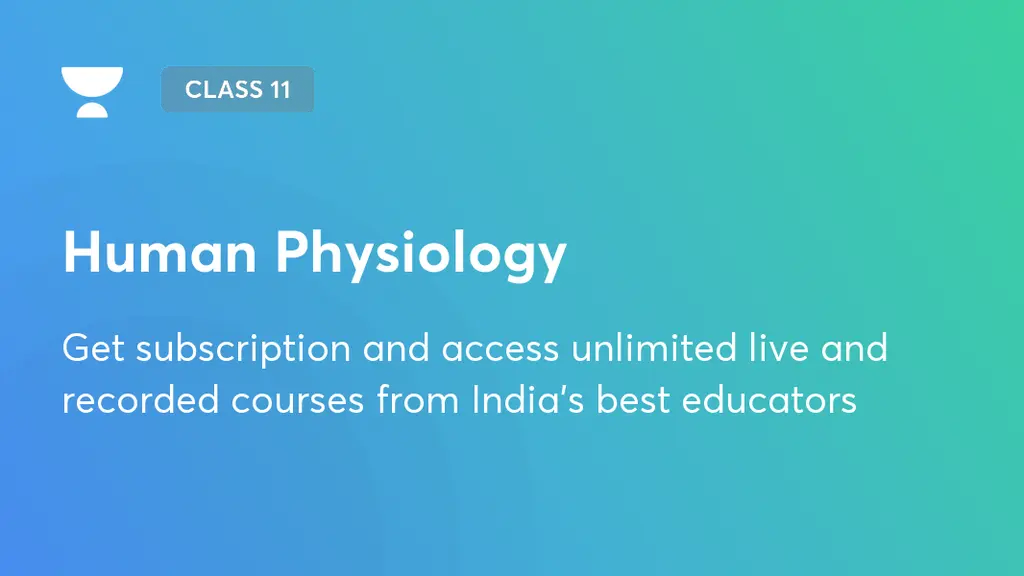 Human Physiology | CBSE Class 11 | Unacademy