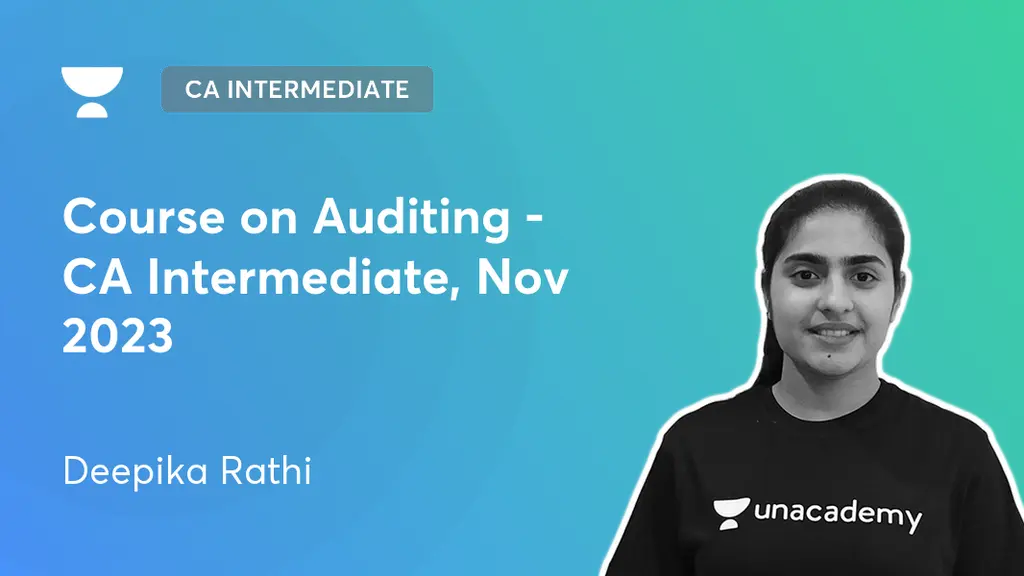 CA Intermediate - Course on Auditing - CA Intermediate, Nov 2023 by ...