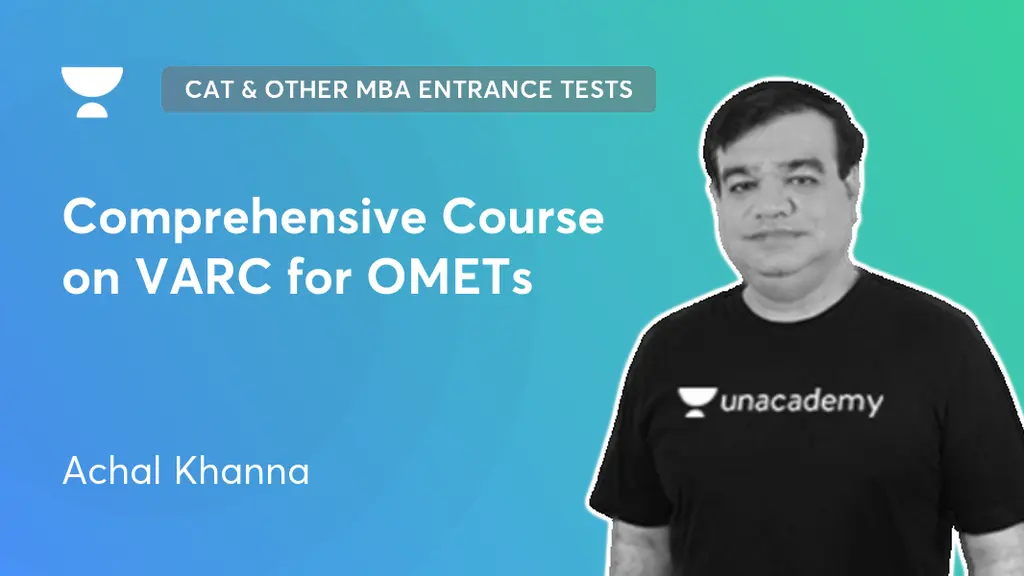 CAT & Other MBA Entrance Tests - Comprehensive Course on VARC for OMETs ...