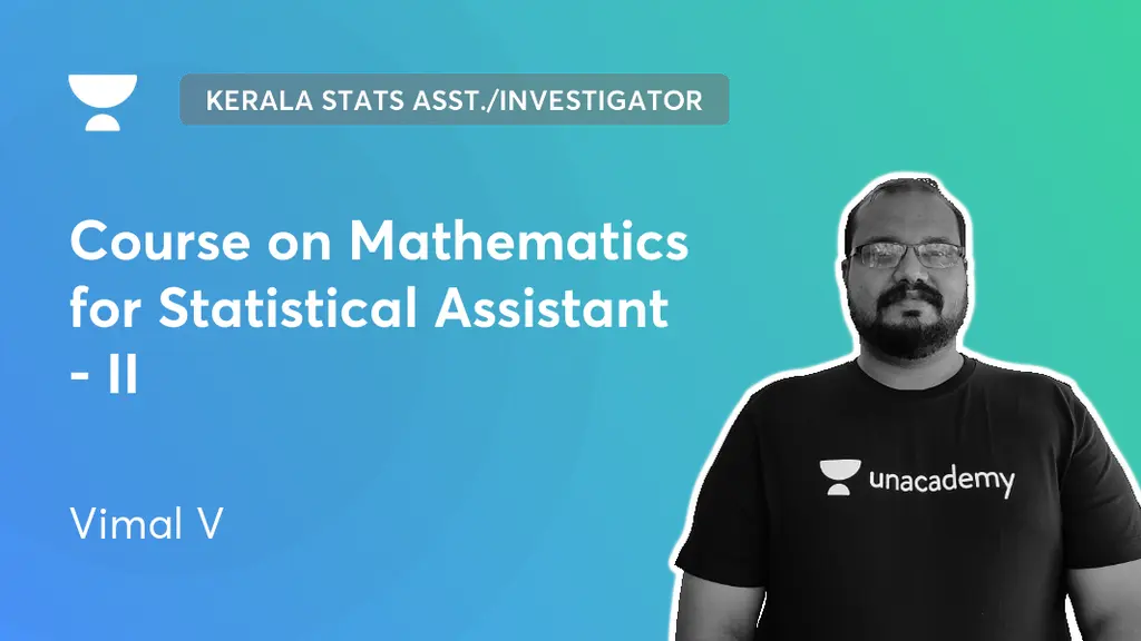 Dormant - Kerala Stats Asst./Investigator - Course on Mathematics for ...