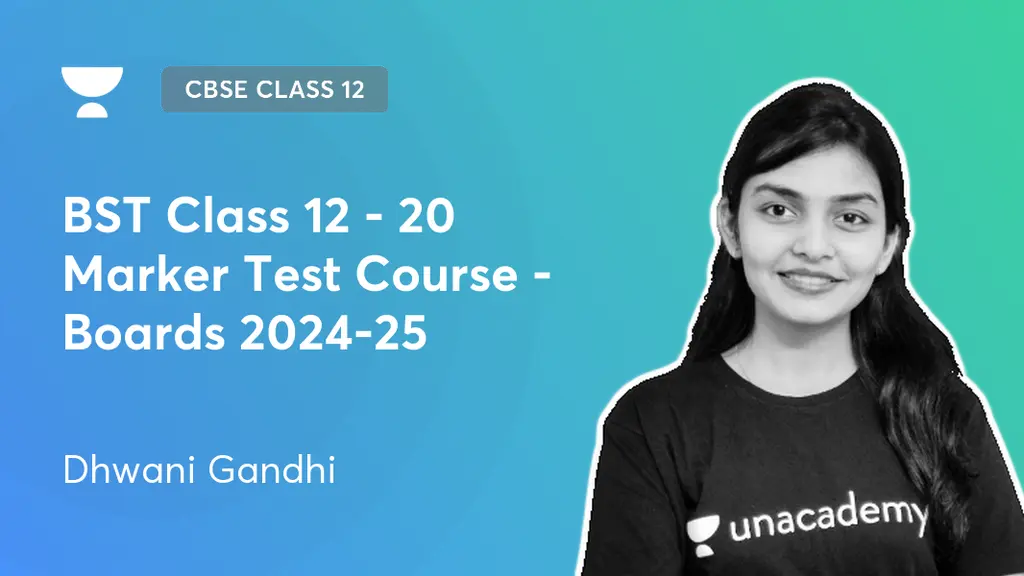 CBSE Class 12 - BST Class 12 - 20 Marker Test Course - Boards 2024-25 ...