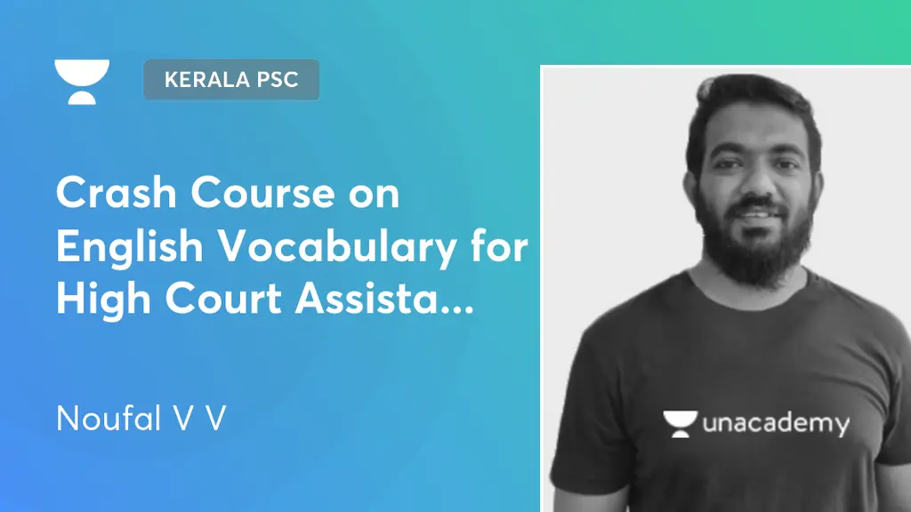 Kerala PSC - Crash Course on English Vocabulary for High Court ...