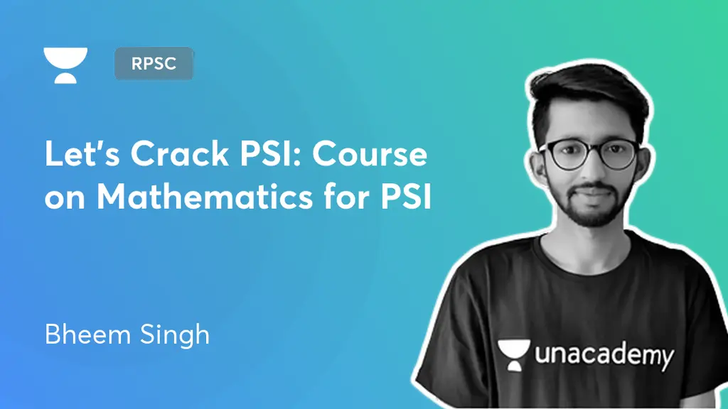Rajasthan State Exams - Let's Crack PSI: Course on Mathematics for PSI ...