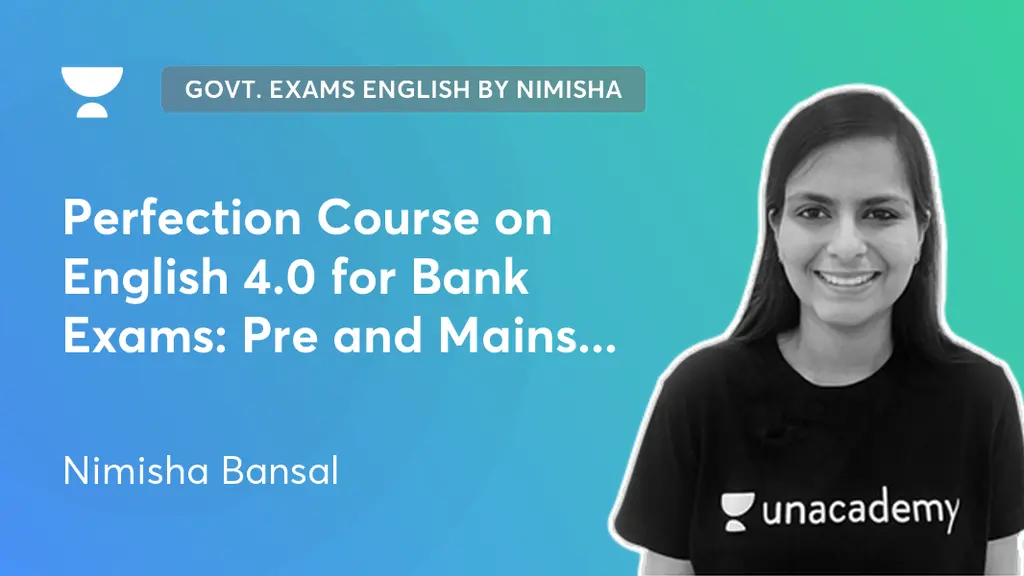 Govt. Exams English by Nimisha Bansal - Perfection Course on English 4. ...