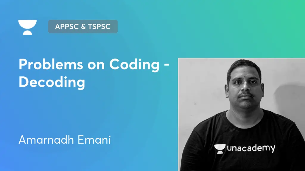 Appsc And Tspsc Live Problems On Coding Decoding By Unacademy 2709