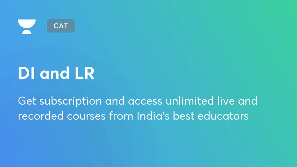 Prepare for DI and LR from India’s best Educators.