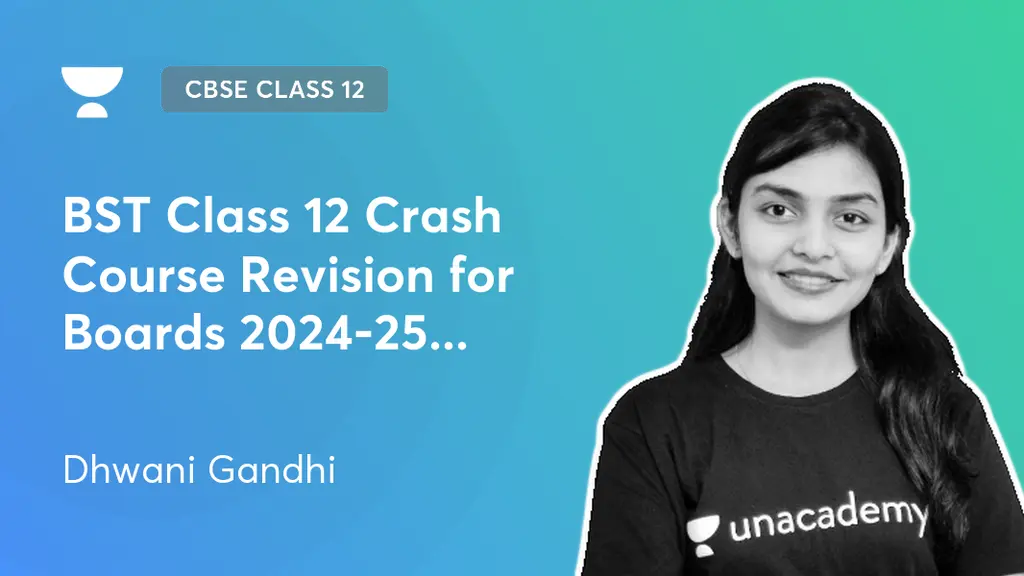 CBSE Class 12 - BST Class 12 Crash Course Revision for Boards 2024-25 ...