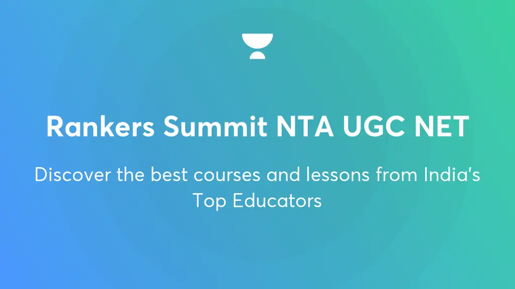 Free Live Classes | Rankers Summit NTA UGC NET | Unacademy