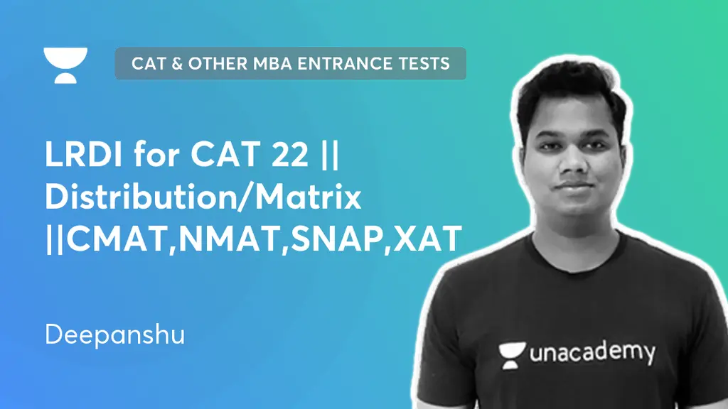 CAT & Other MBA Entrance Tests - LRDI for CAT 22 || Distribution/Matrix ...