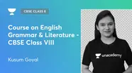 CBSE Class 8 Course On English Grammar Literature CBSE Class VIII