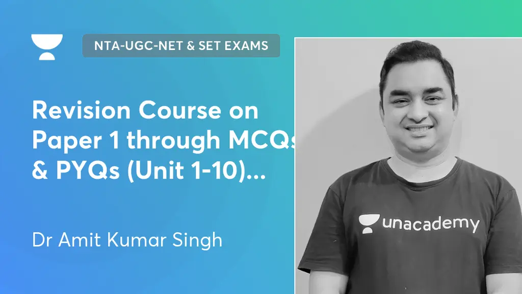 Nta Ugc Net And Set Exams Revision Course On Paper 1 Through Mcqs And Pyqs Unit 1 10 Nta Net