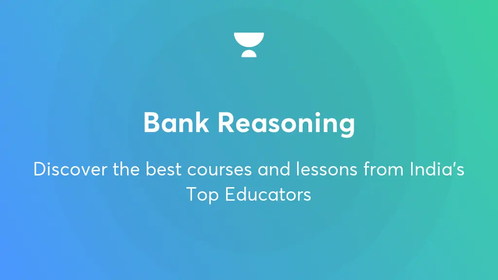 Free Live Classes | Bank Reasoning | Unacademy