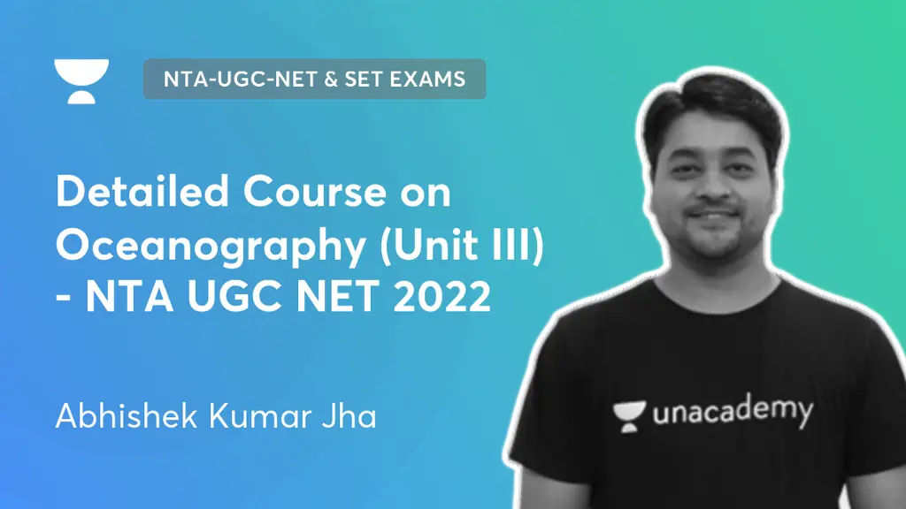 NTA-UGC-NET & SET Exams - Detailed Course on Oceanography (Unit III ...