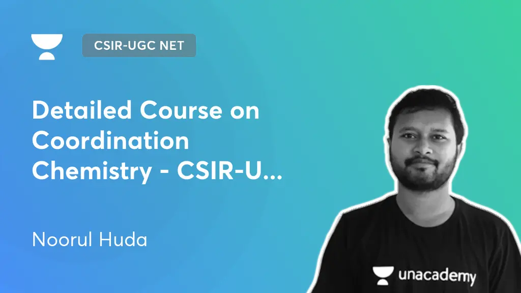 Csir Ugc Net Detailed Course On Coordination Chemistry Csir Ugc Net 7030