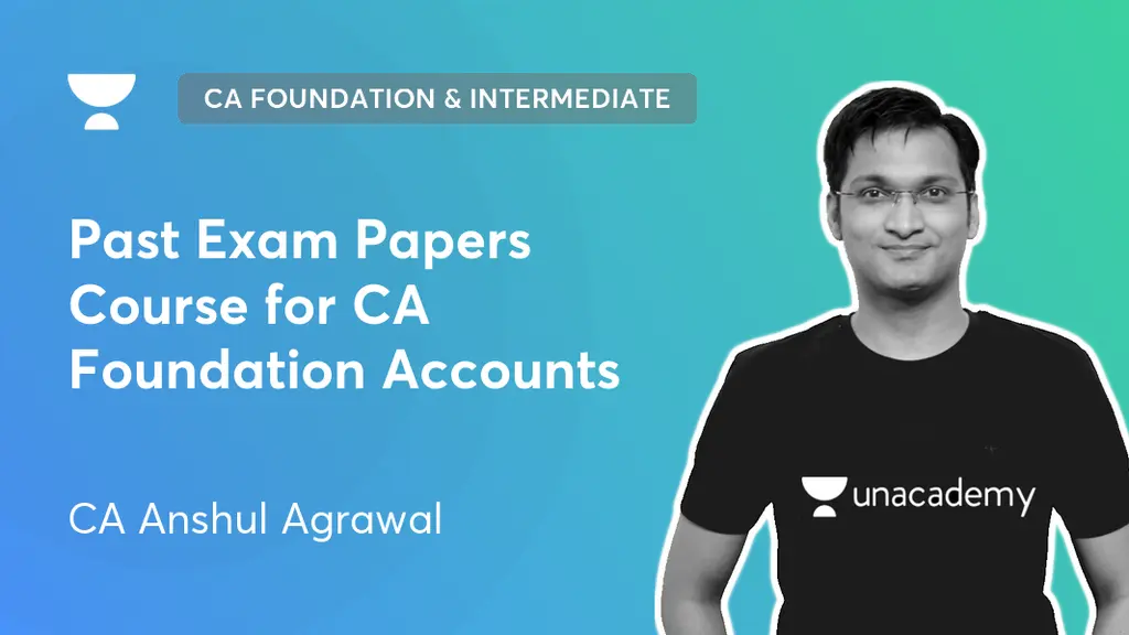 CA Foundation - Past Exam Papers Course for CA Foundation Accounts by ...