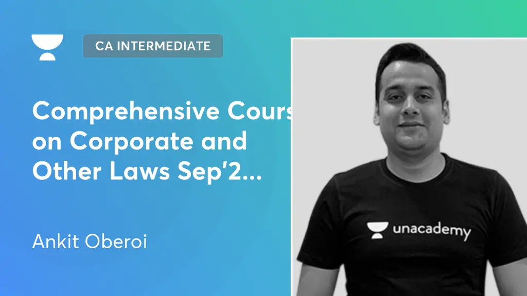 CA Intermediate - Comprehensive Course on Corporate and Other Laws Sep ...