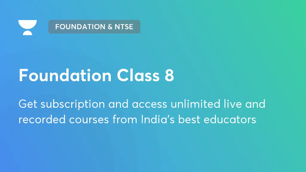 Free Live Classes | Foundation Class 8 | Unacademy