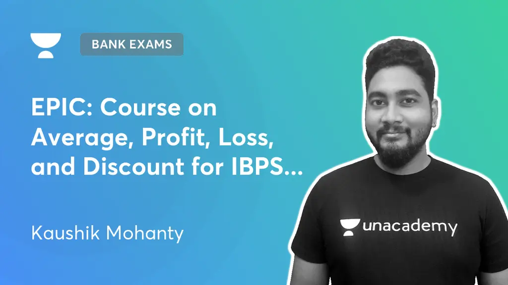 Bank Exams - EPIC: Course on Average, Profit, Loss, and Discount for ...