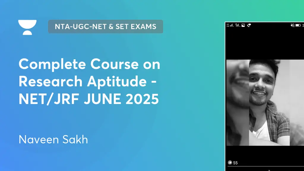 Nta Ugc Net And Set Exams Complete Course On Research Aptitude Netjrf June 2025 By Unacademy