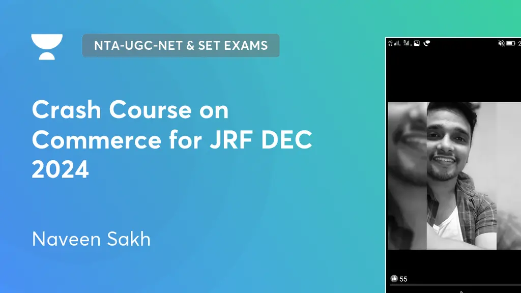 NTA-UGC-NET & SET Exams - Crash Course on Commerce for JRF DEC 2024 by ...