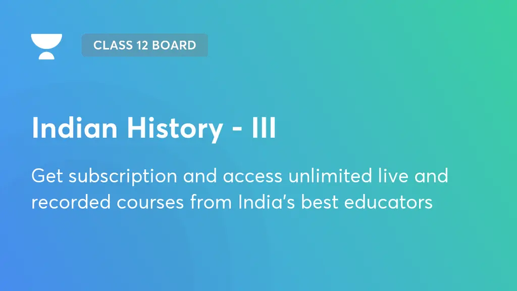 Modern India | CBSE Class 12 | Unacademy