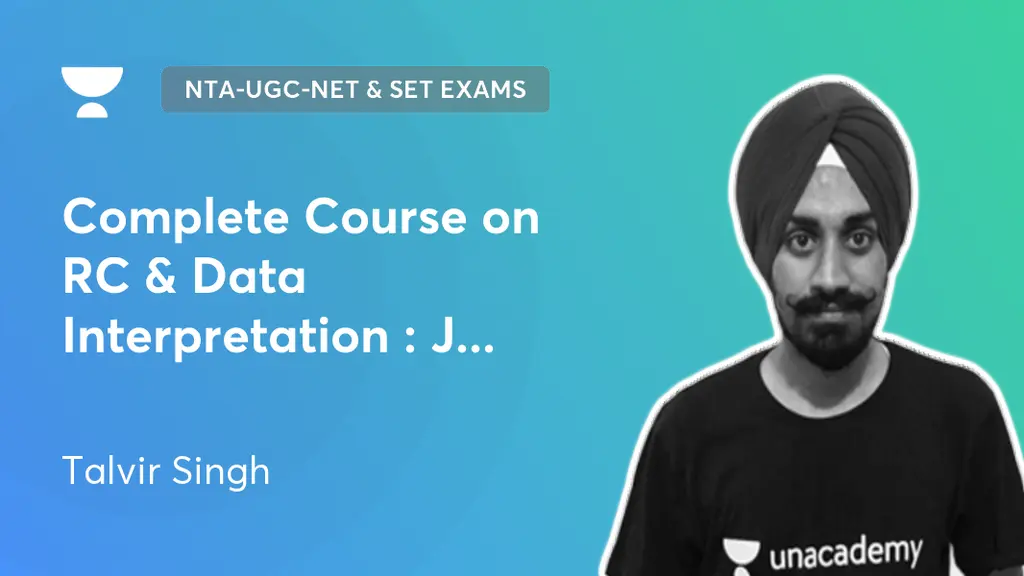 Nta Ugc Net And Set Exams Complete Course On Rc And Data Interpretation Jrf Dec 2023 By Unacademy