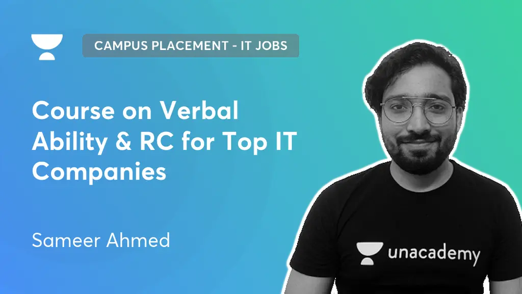 Campus Recruitment Training - Course on Verbal Ability & RC for Top IT ...