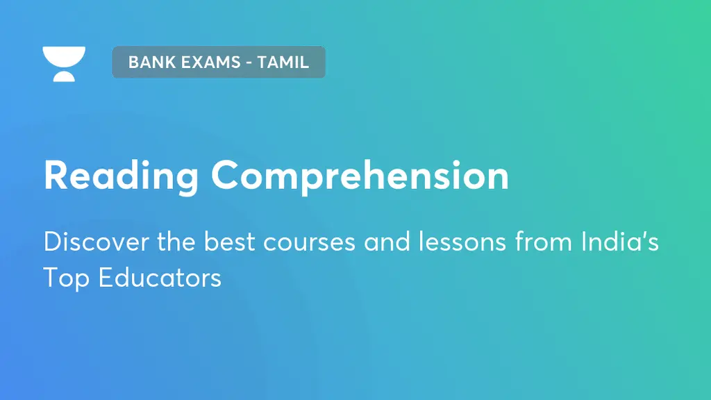 Reading Comprehension | Bank Live Value Batch | Unacademy
