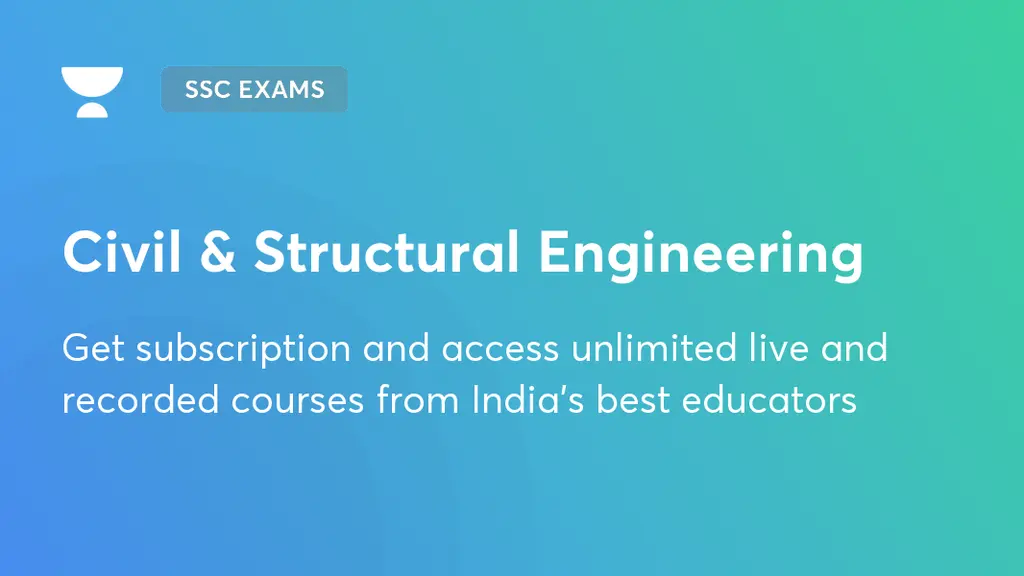 Civil & Structural Engineering | SSC Exams (Non Technical)/ Railway ...