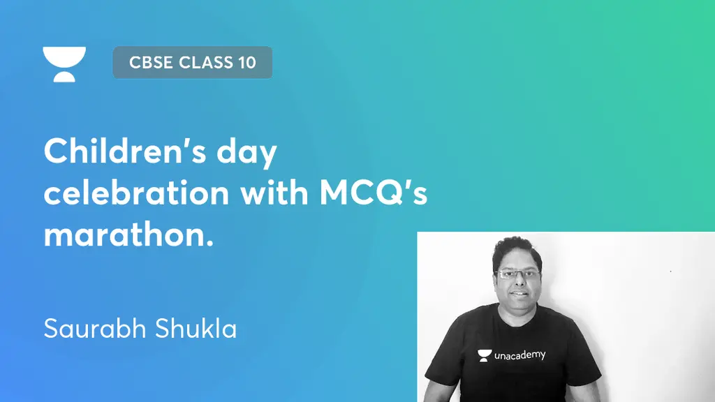 CBSE Class 10 - Children's day celebration with MCQ's marathon. by ...