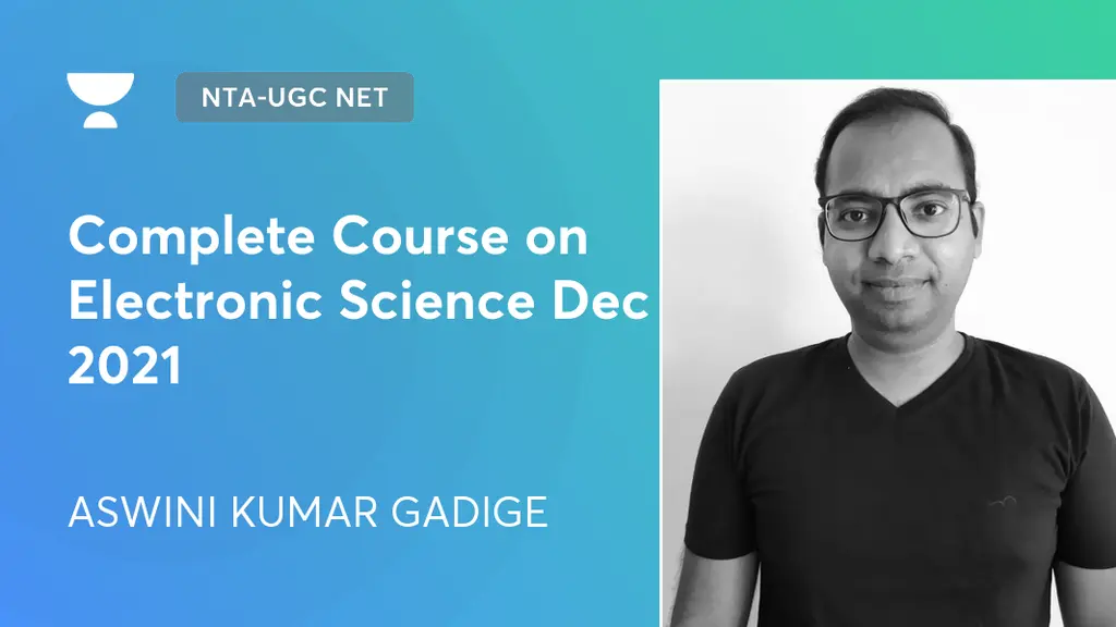 NTA-UGC-NET & SET Exams - Complete Course on Electronic Science Dec ...