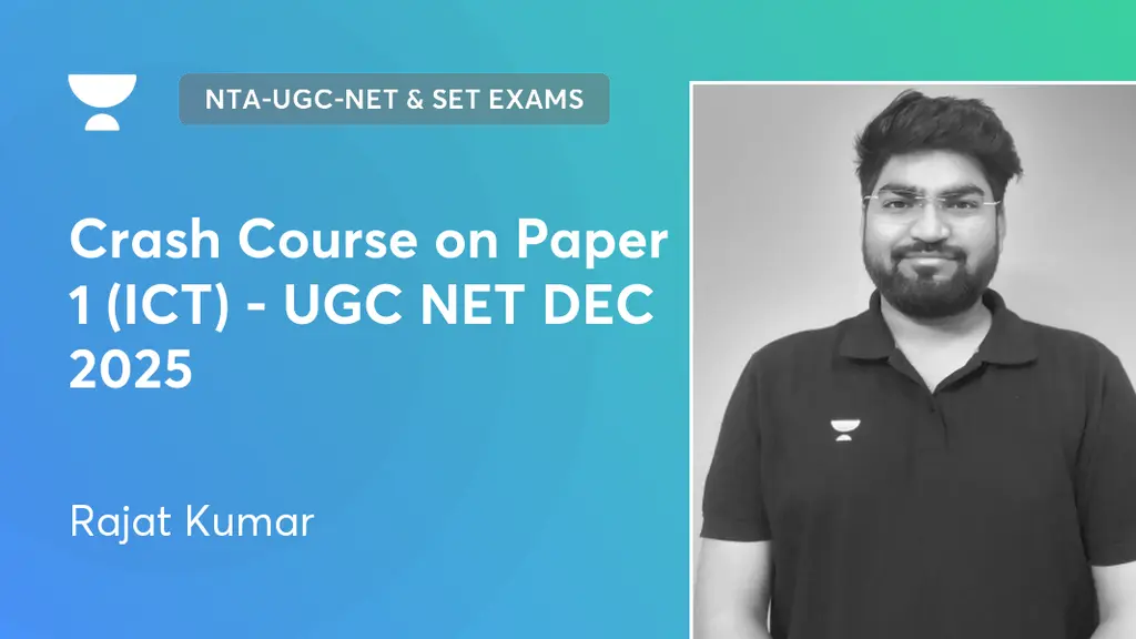NTA-UGC-NET & SET Exams - Crash Course on Paper 1 (ICT) - UGC NET DEC ...