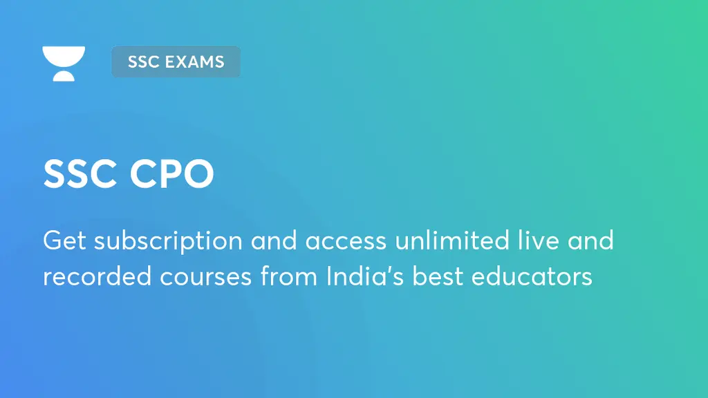 Ssc Cpo Ssc Exams Non Technical Railway Exams Unacademy | Hot Sex Picture